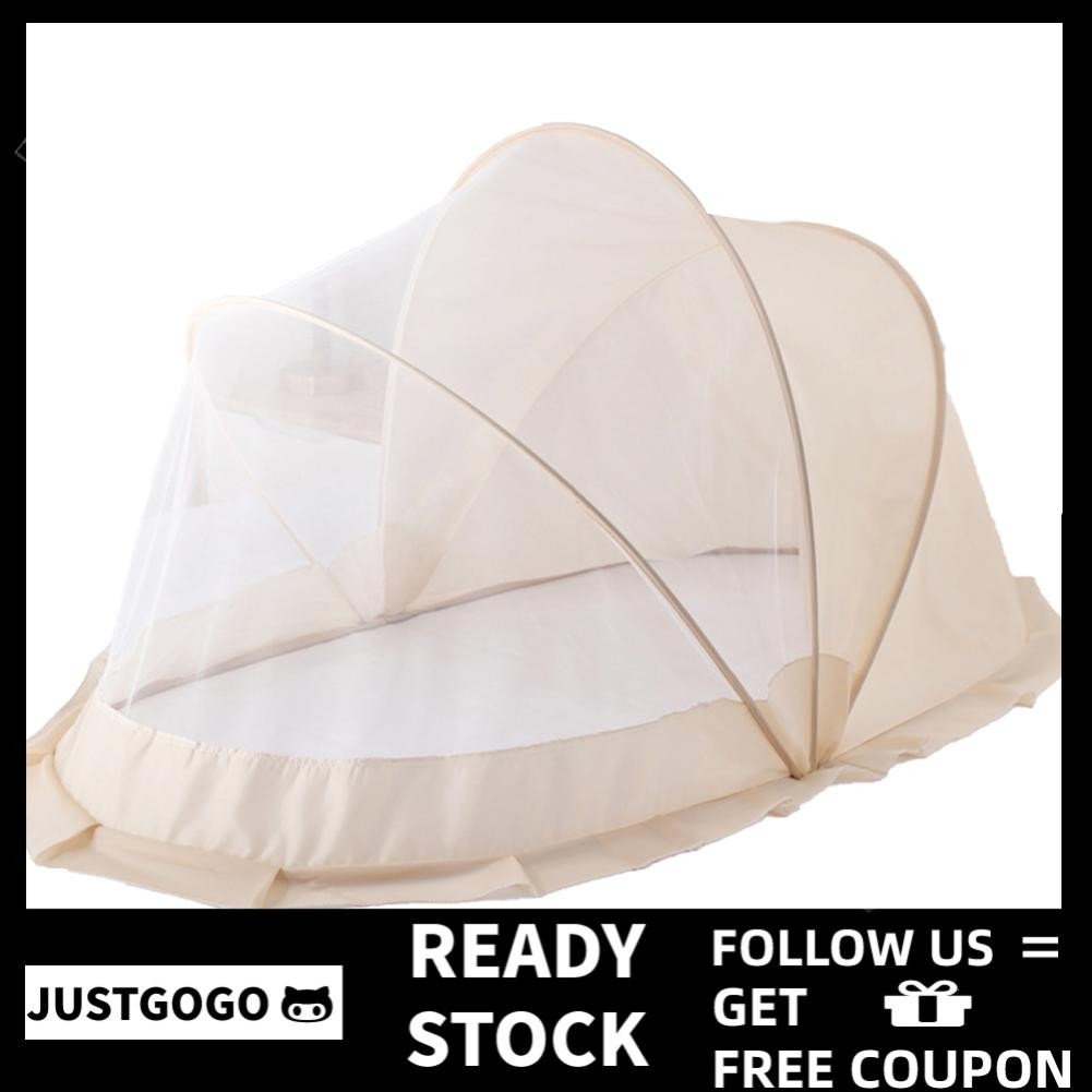 Justgogo Baby Bed Net Crib Tent Canopy Full Cover Folding Safe ...