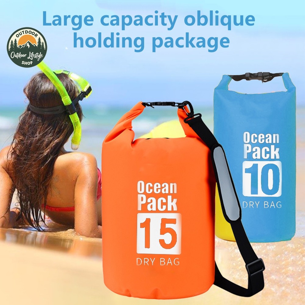 Dry Bag 5L/10L/15L Ocean Pack Waterproof Bag Storage For Kayaking ...