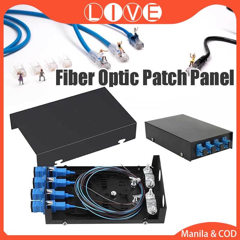 1pc Full Loaded 4 Core Fiber Patch Panel SC LC ST FC FTTH Drop Cable ...