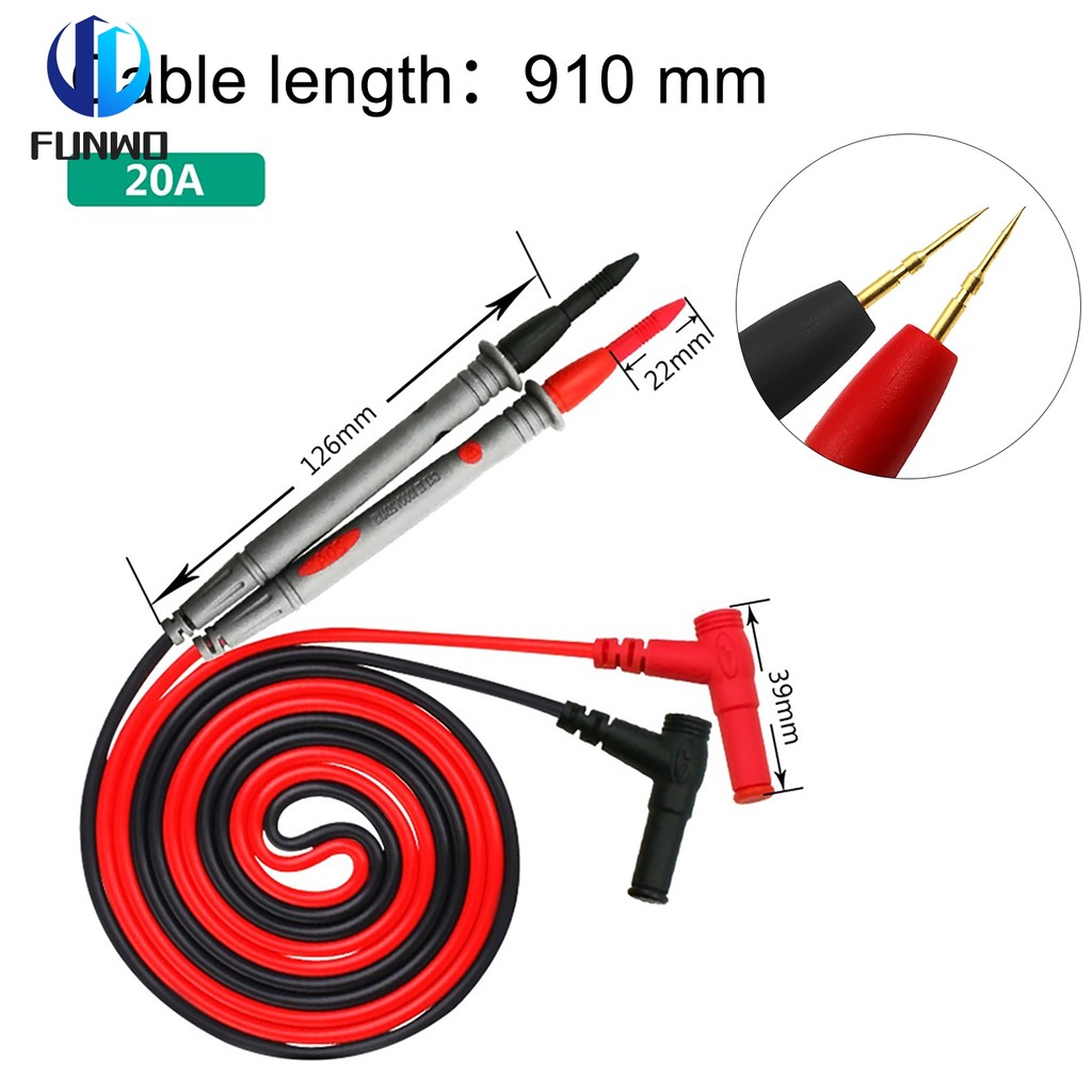 funnyworld.ph ⚡Multimeter Voltmeter Cable Ultra Fine Needle Tester ...