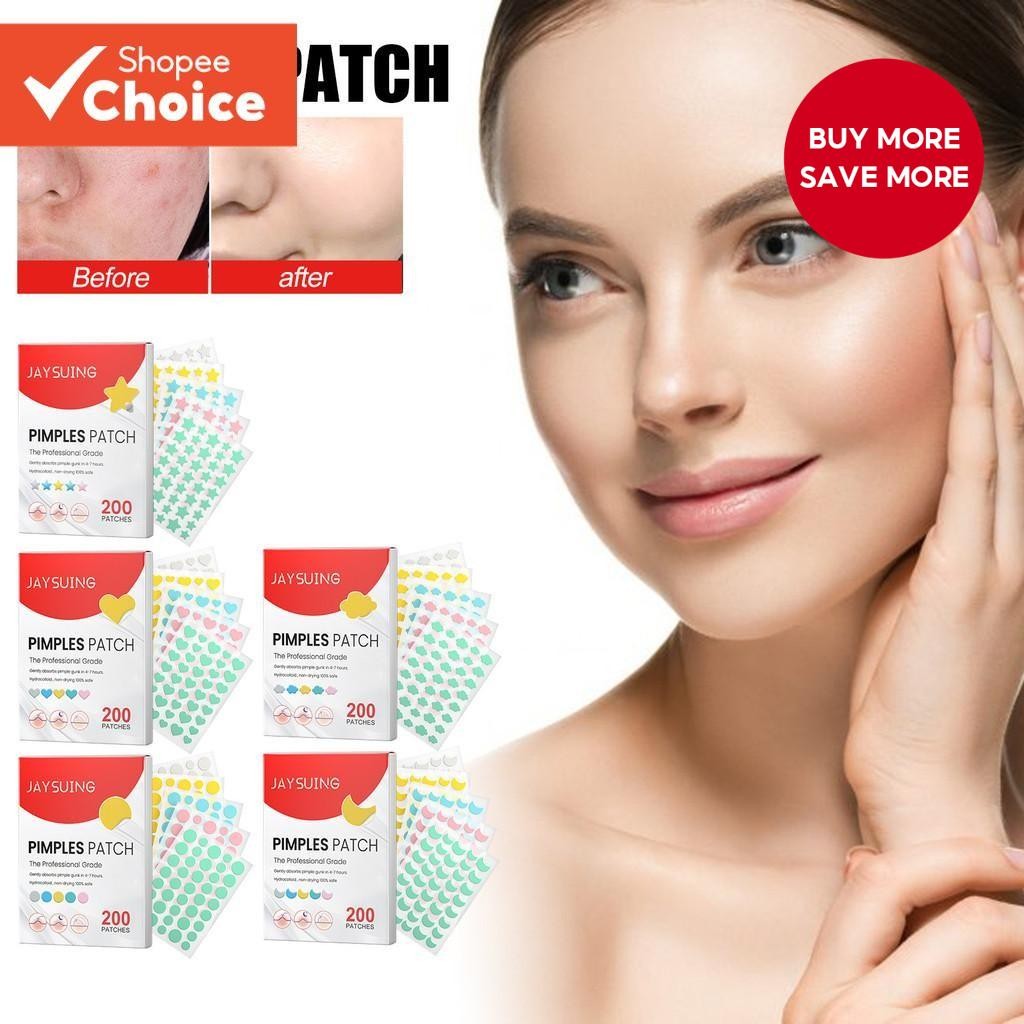 200PCS Acne Patch , 5 Colors, Different Shapes, Patch For Acne ...