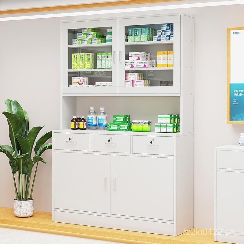 Clinic Examination Table Medicine Cabinet Dispensing Room Drawer ...