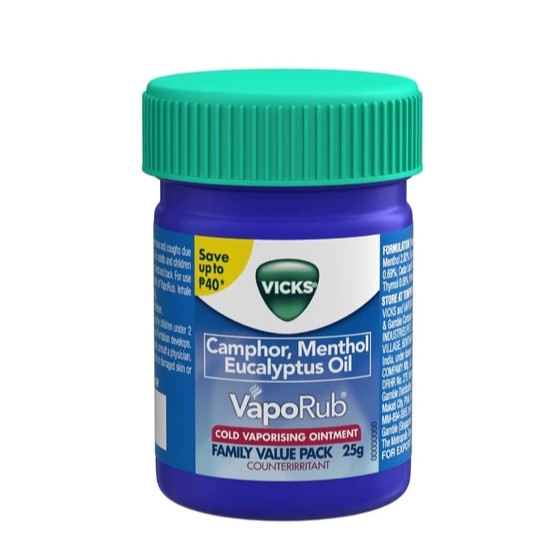 25g vaporub menthol rub VapoRub Camphor Menthol Eucalyptus Oil 25g ...