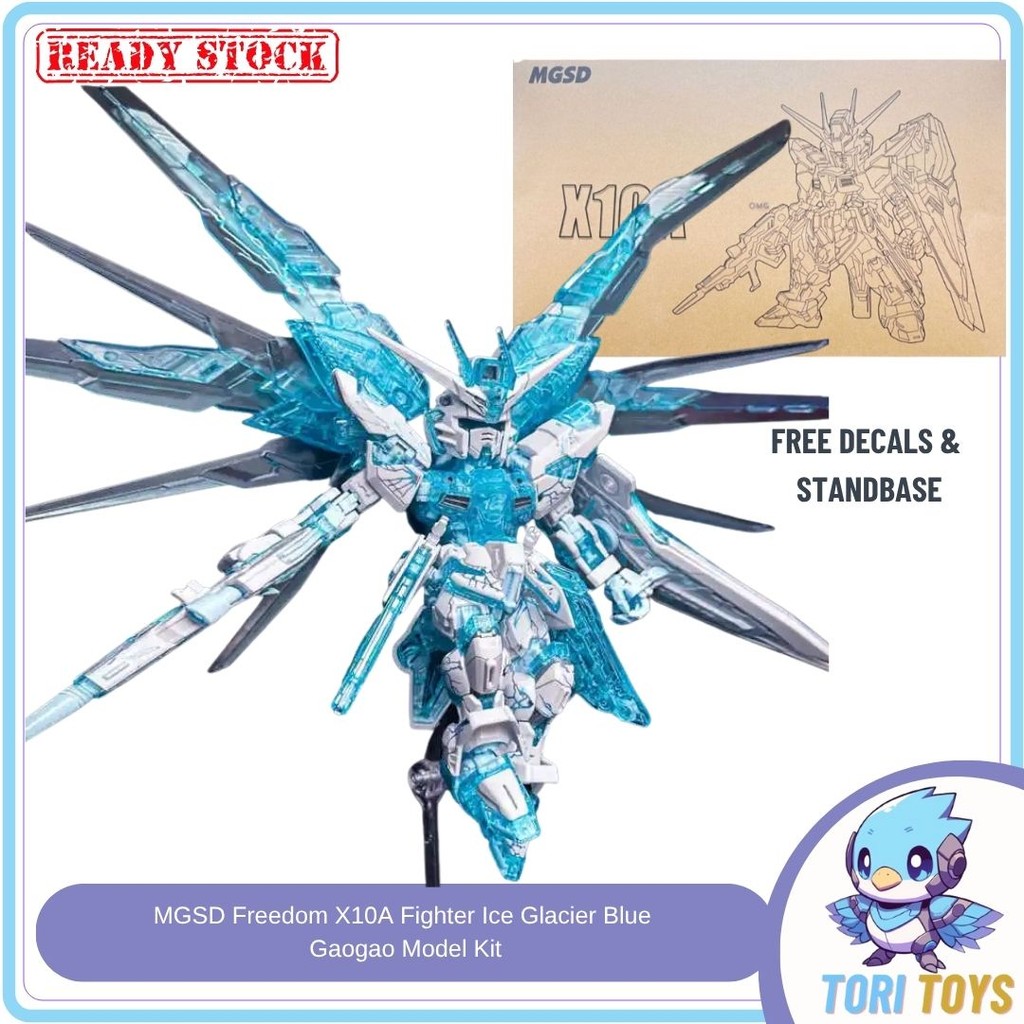 MGSD Freedom X10A Fighter Ice Glacier Blue Gaogao Model Kit | Shopee ...