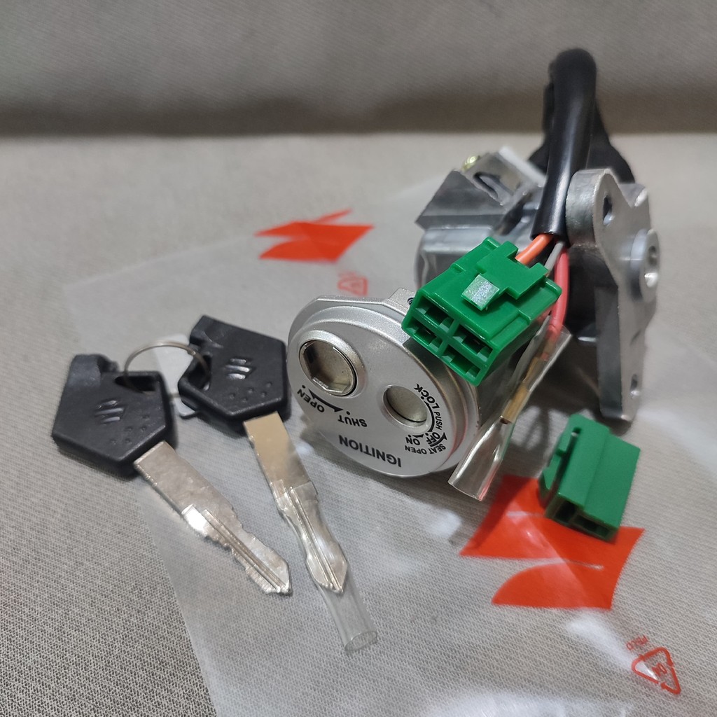 Suzuki Address key assembly steering ignition key set lock complete set ...