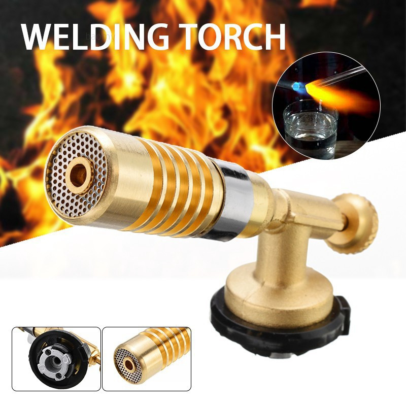 All Bronze Gas torch Welding Nozzle Heat Flame Gun Bronze Brazing Blow ...