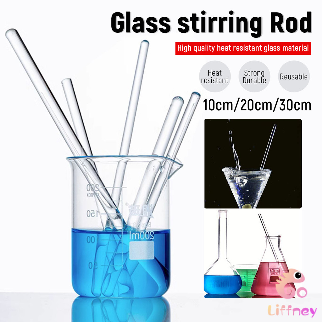 LFN Glass Stirring Rod Laboratory tools 10cm 20cm 30cm for Science, Lab ...