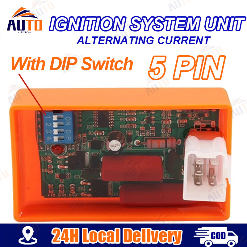 Motorcycle 5 Pin AC CDI Lgnition Box with DIP Switch Speed limit4000 ...