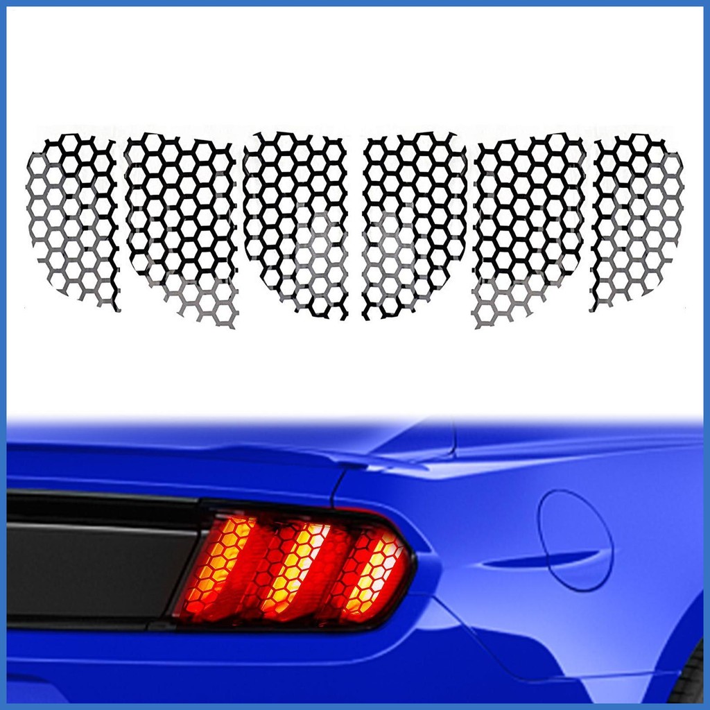 Honeycomb Tail Light Stickers Rear Tail Light Decals with Honeycomb ...