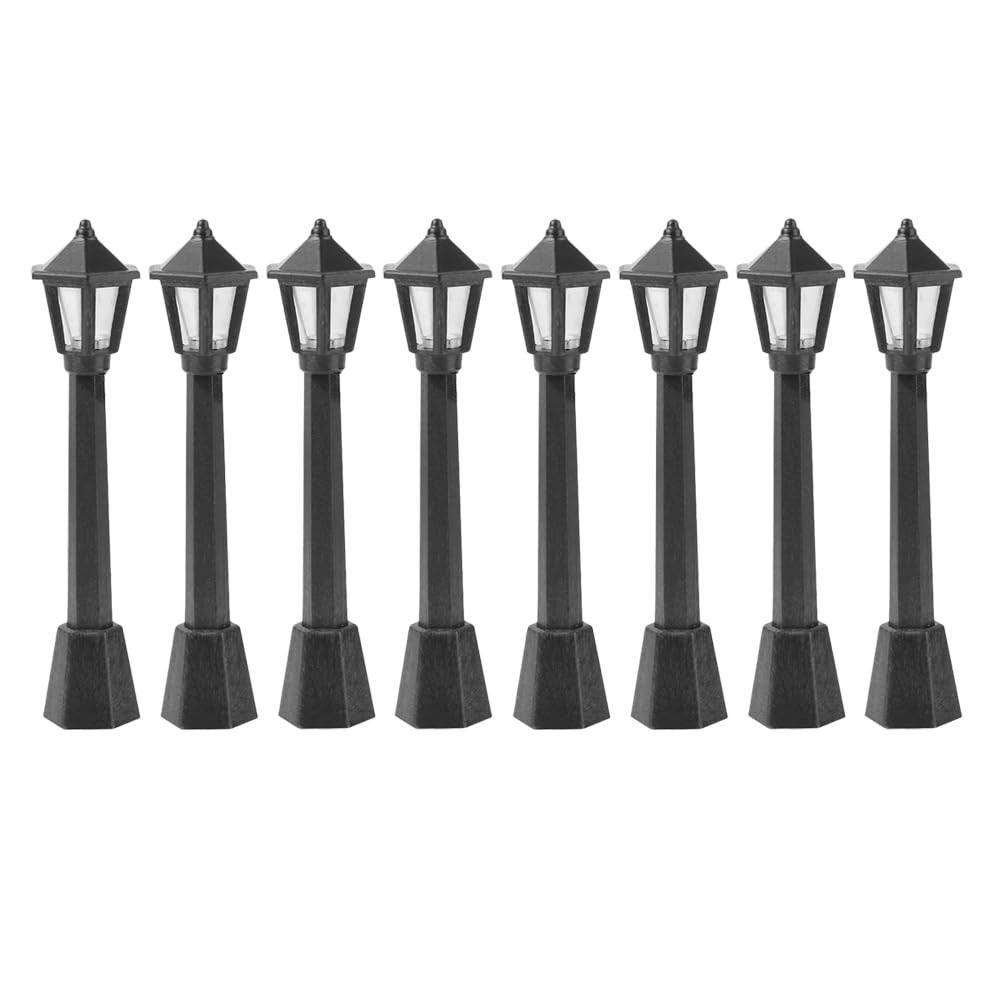 EXCEART Dollhouse Miniature Street Light Mini Street Lamp Light Pathway ...