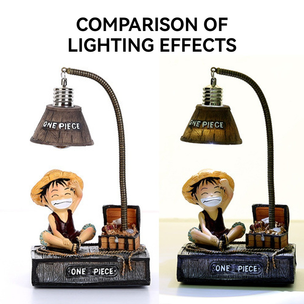 Luffy Gift Ornament Desk Lamp Jewelry Night Light Resin One Piece Super ...