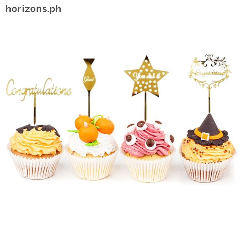 [HotJan] Gold Congratulations You Did It Grad Cake Topper Graduation ...