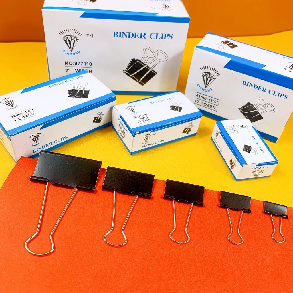 12 PCS/BOX ,Paper Clip Multifunctional Binder Clips, School and Office ...