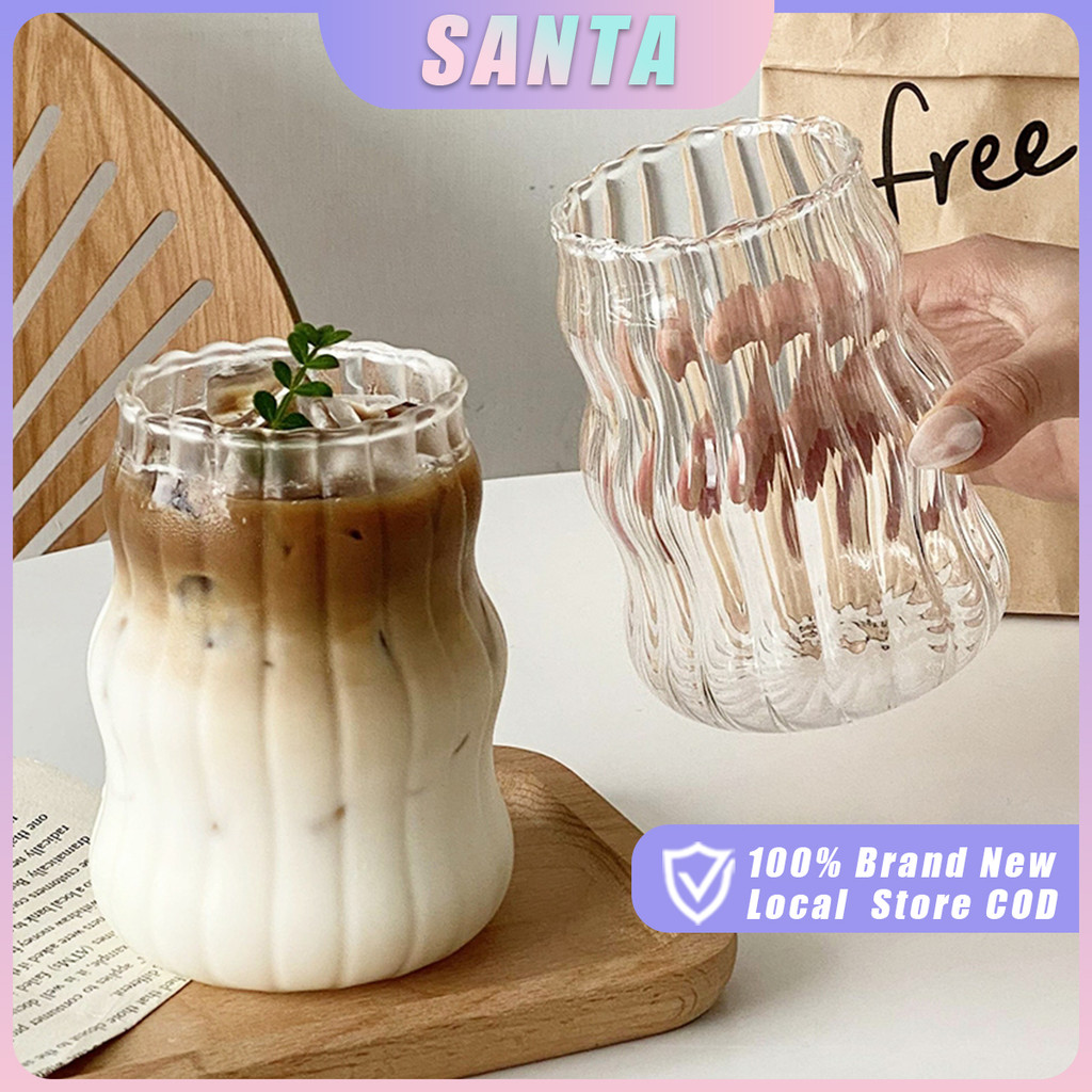 530ml Drinking Cups Heat-resistantn Coffee Milk Tea Cup Curve Coffee ...