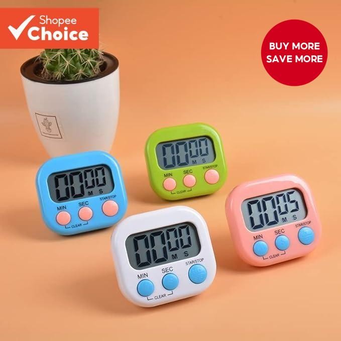 1pc Multi-Function Digital Timer Clock Timer For Kitchen Classroom Learning Work Outdoor Sports ...