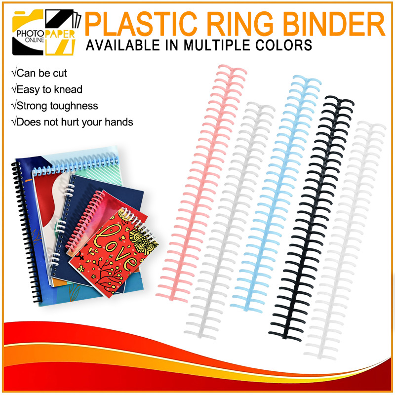 30-Hole Plastic Binding Rings 12mm A4 5PCS For Report Compilation ...