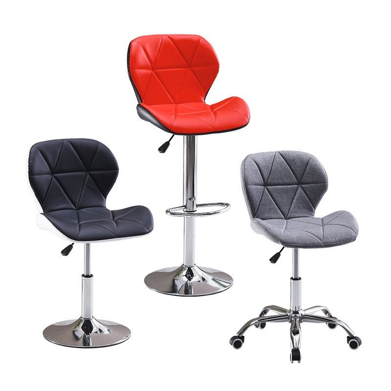 Modern minimalist high bar chair Swivel Lift Roller Bar Stool Work ...