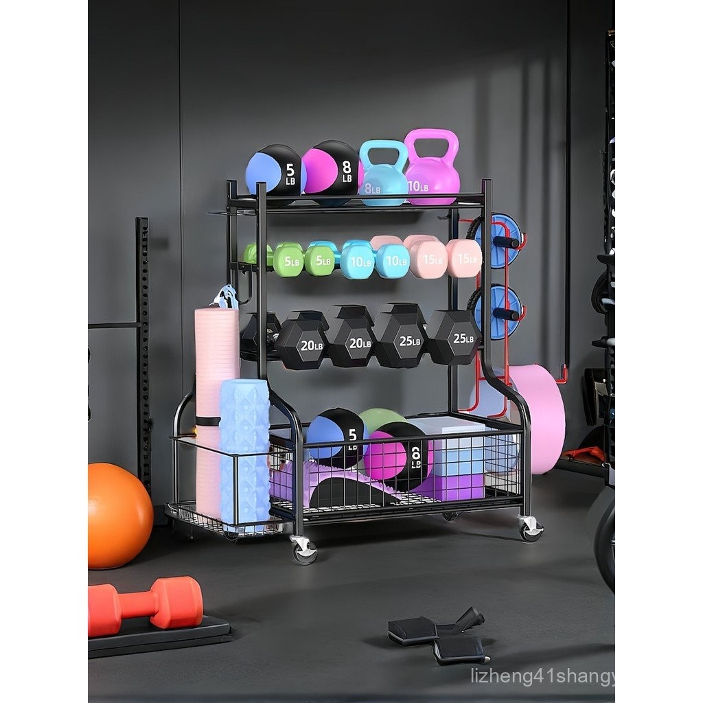 Sports Finishing Storage Basket Badminton Storage Rack with Wheels ...
