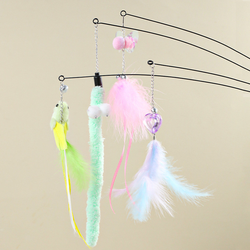 Cat teasing stick, cat toy wire, cat teasing stick, self fun, relieve ...
