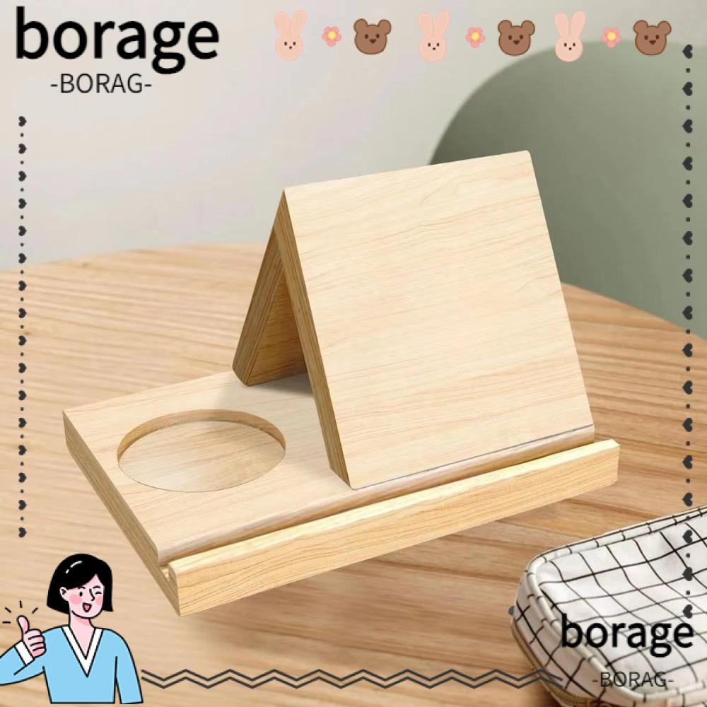 BORAG Triangle Book Holder, Foldable Handmade Wooden Book Stand ...