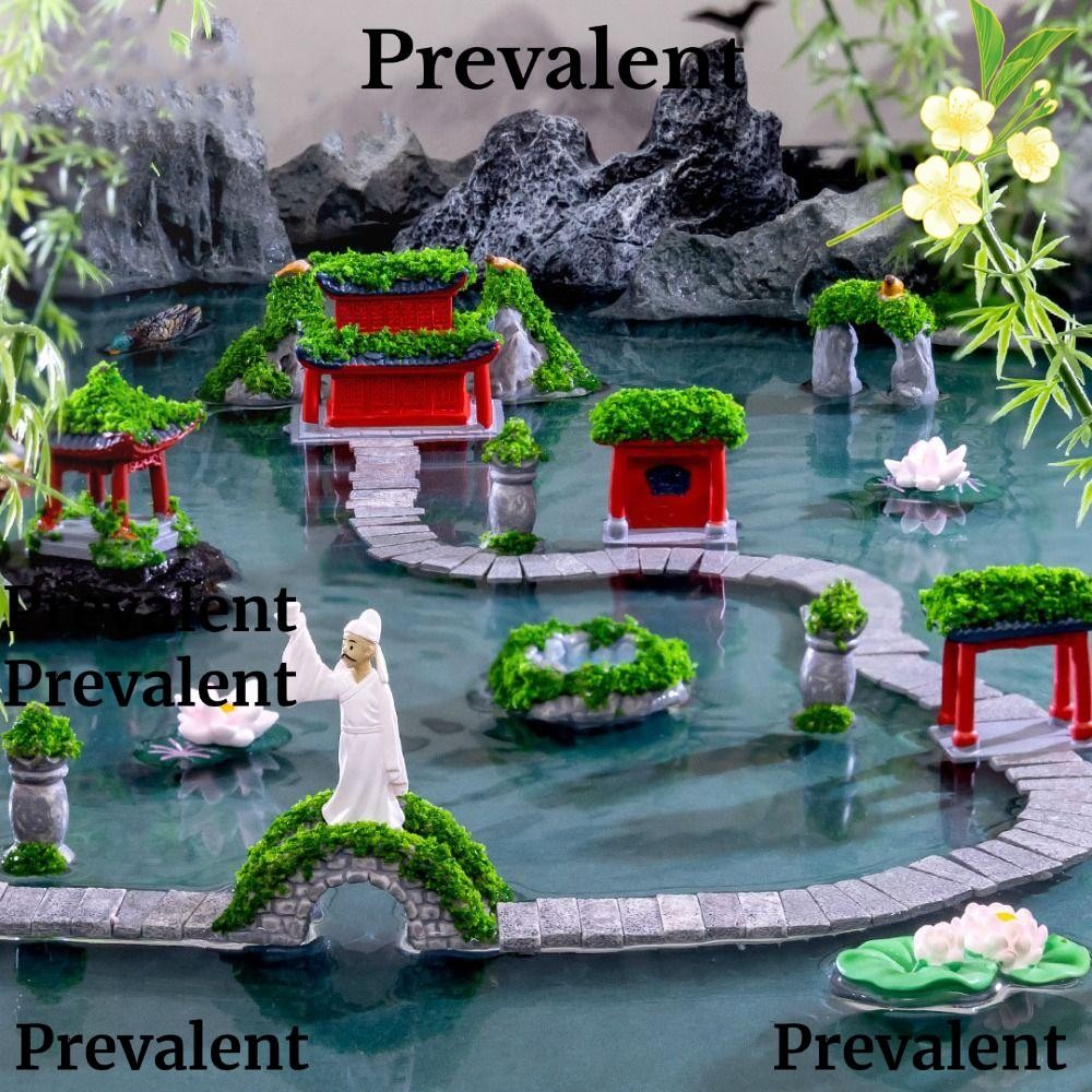 PREVA Chinese-style Building Figurines, Multicolor Ecological Bottle ...