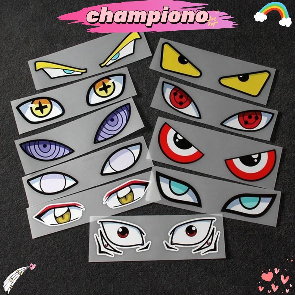 CHAMPIONO Devil's Eye Reflective Stickers, Waterproof Evil Eyes Demon ...