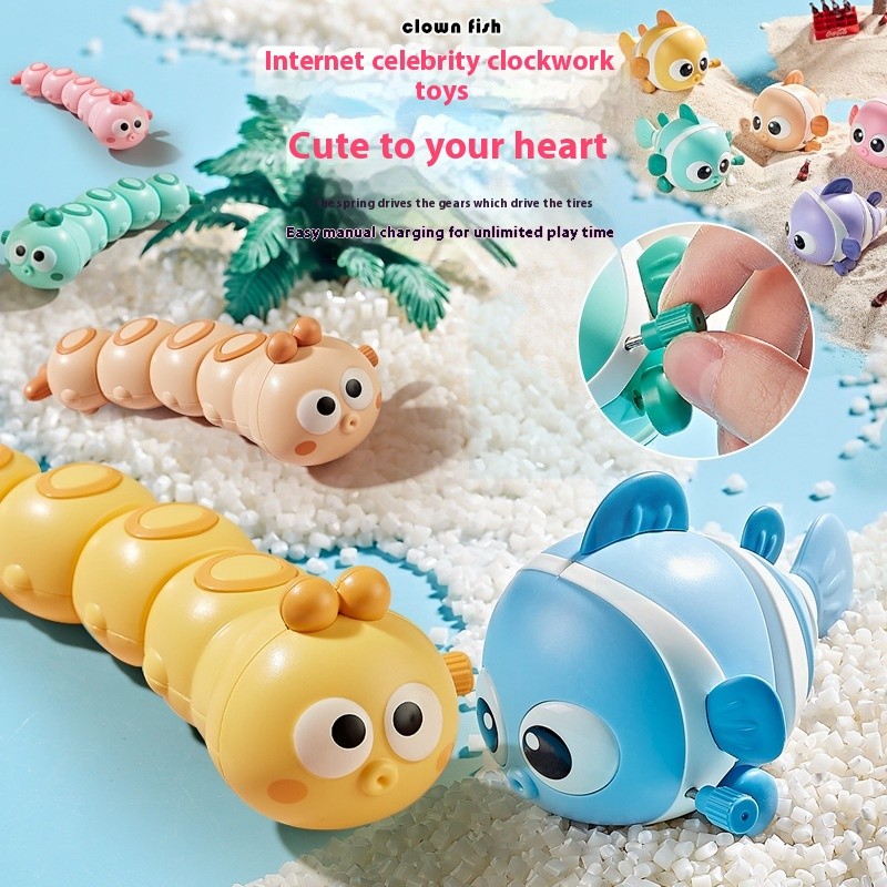 Wheat Field Life Store Infant Clockwork Caterpillar Swing Toy Winding ...