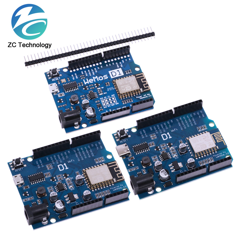 Esp 12e Wemos D1 R2 Uno R3 Ch340 Ch340g Wifi Development Board Based