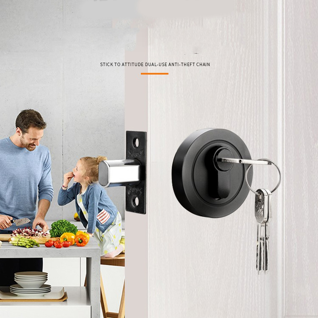 304 Stainless Steel Atresia Double-sided Lock Invisible Door Lock ...