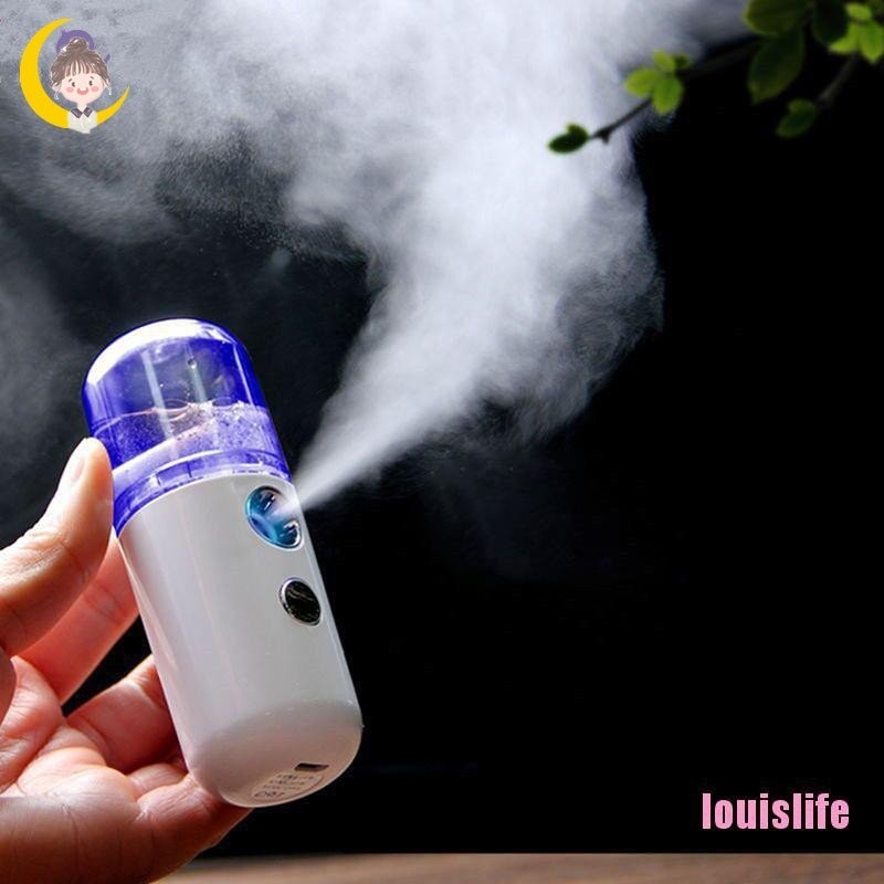 USB Portable Face Ultrasonic Humidifier Rechargeable Nebulizer | Shopee ...