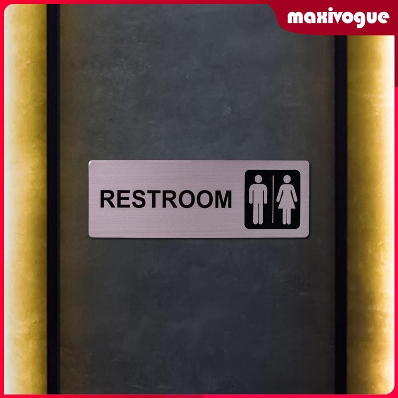[Maxivogue] Restroom Symbol Sign Identification Sign Indicator Plaque ...