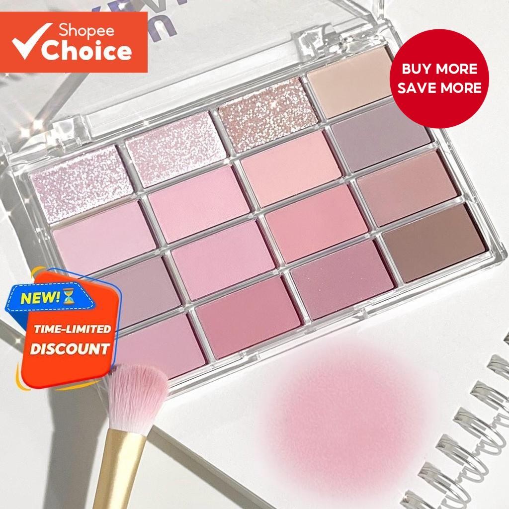 Love 16-Color Eyeshadow Palette, Pearlescent, Low Saturation Earth ...