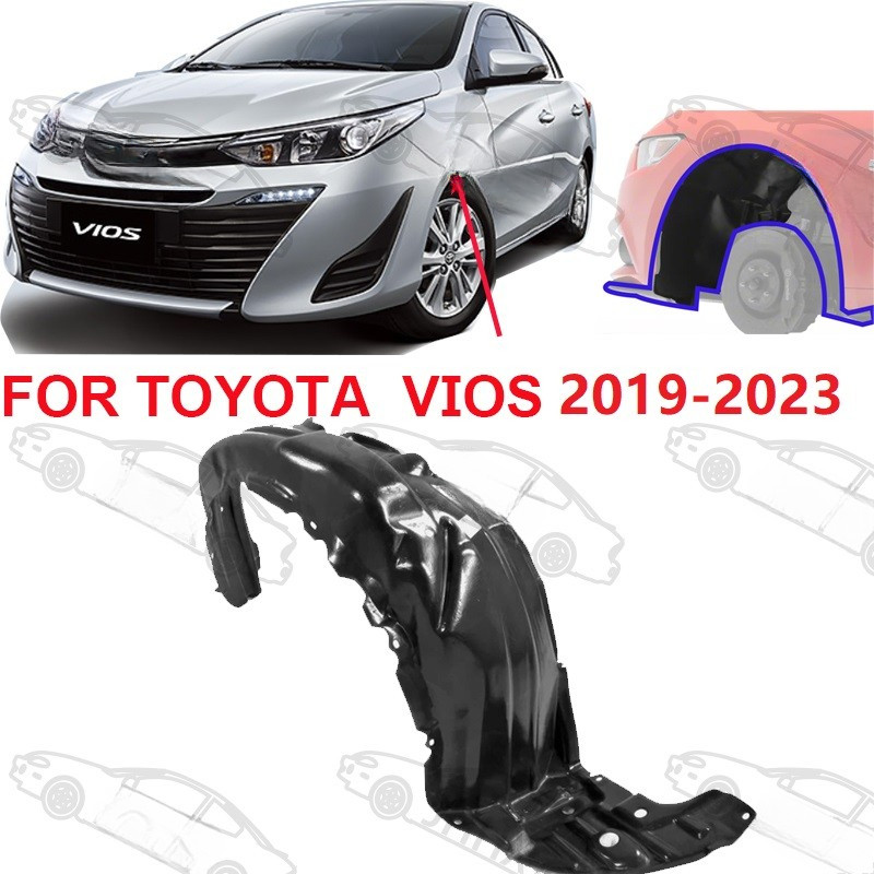 front fender liner for TOYOTA vios 2019 2020 2021 2022 2023 gen4 Inner ...