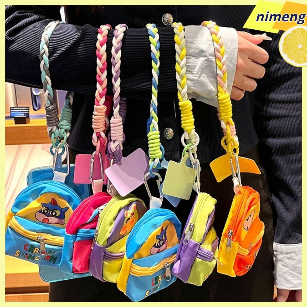 NIMENG Kawaii Keychain, Cartoon Crayon Shin-Chan Small Charm Coin Purse ...