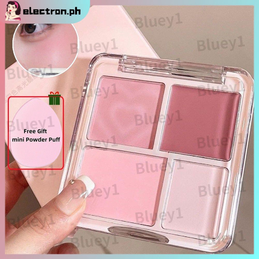 [gift]k'apeine 4 Color Blush Palette Brightening Contour Matte Blush ...