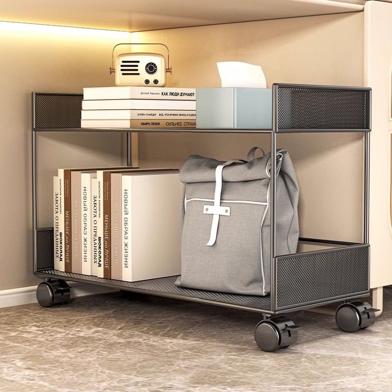 Student Under Desk Shelf Mobile Schoolbag Bookshelf Work Position ...