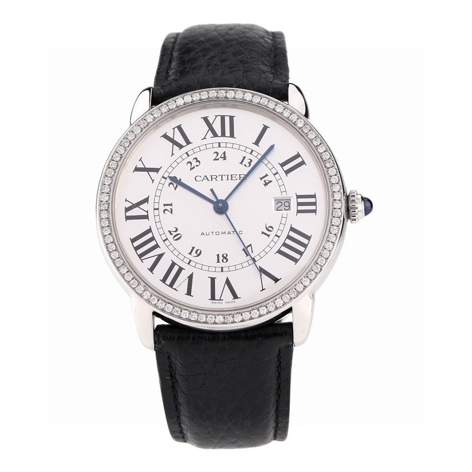 Cartier Cartier London Series Stainless Steel Rear Diamond Automatic Mechanical Men's Watch ...
