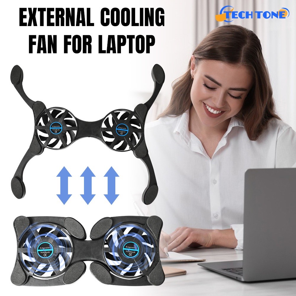 Dual Fan Cooler Notebook Radiator Heatsink Cooling Pad Radiator Laptop ...