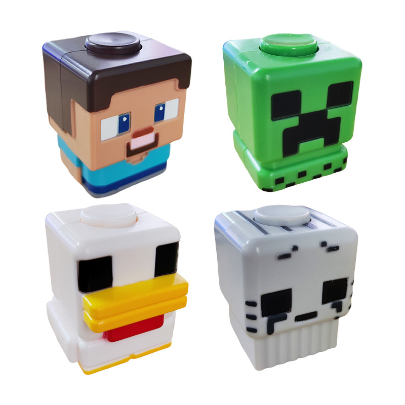 Toy Minecraft Fidget Spinner Toy mc Game Merchandise Steve Creeper Doll ...