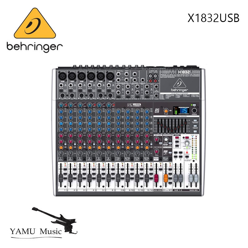 Behringer XENYX X1832USB 18-Input Mixer with USB & Effect | Shopee ...
