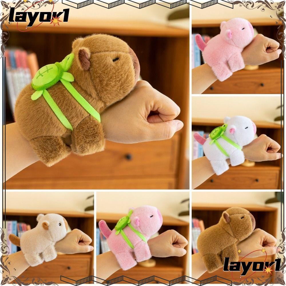 LAYOR1 Capybara Slap Bracelets, Stuffed Dolls Plush Capybara Slap ...