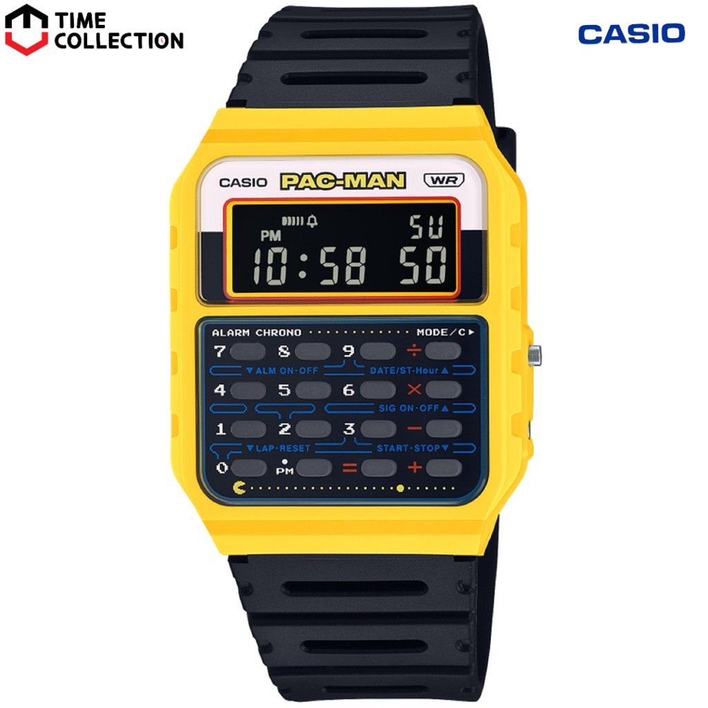 Casio CA-53WPC-1B Pacman Digital Rubber Strap Calculator Watch | Shopee ...