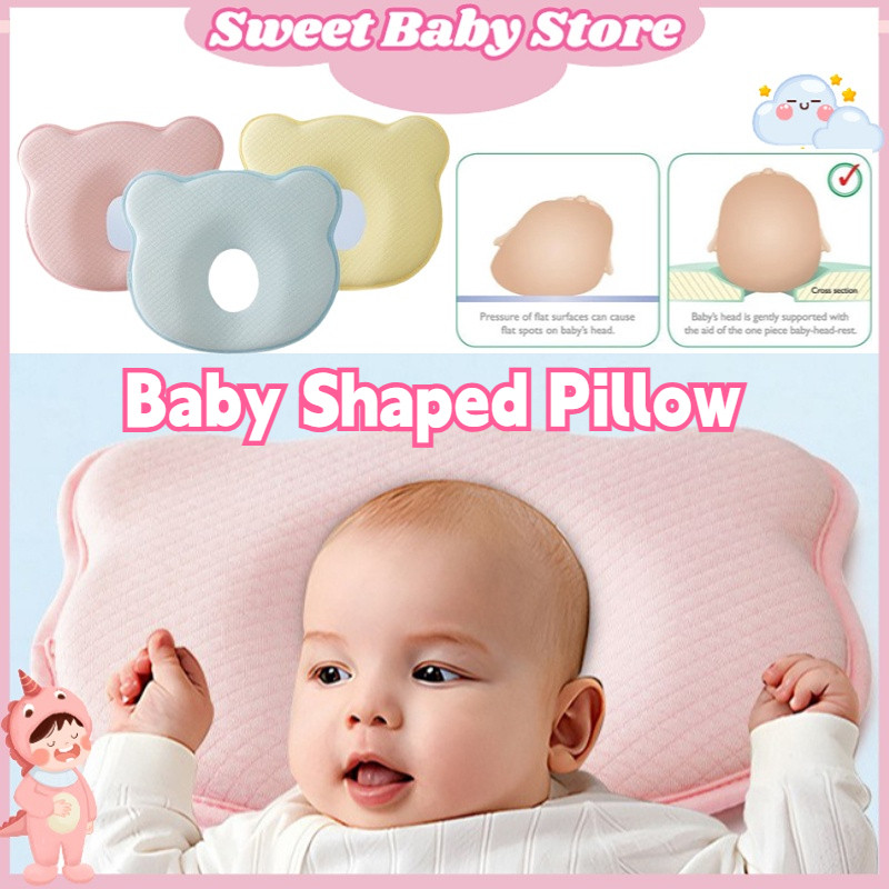Baby Memory Cotton Pillow Newborn Baby Shaping Pillows Baby Sleep ...