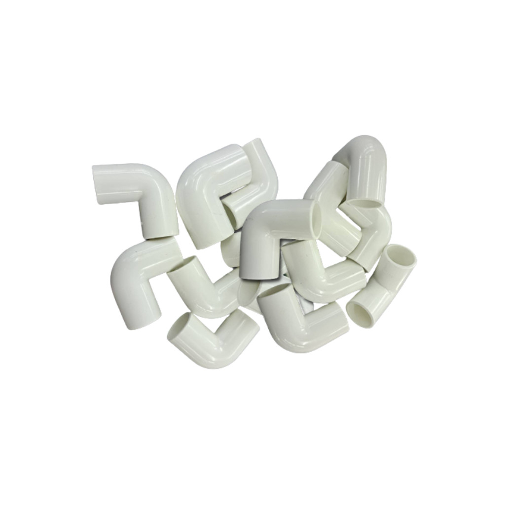 NANO Plastic Elbow Bend Hose Connect Pipe 20mm 20mm. (20 Pcs/Bag) Pvc ...