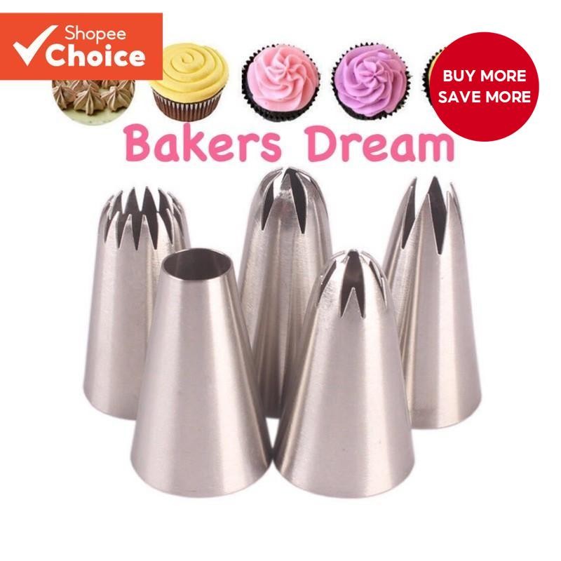1M 2F 2D 6B 2A Nozzle Tip for Cake Icing Buttercream Pastry Decoration ...