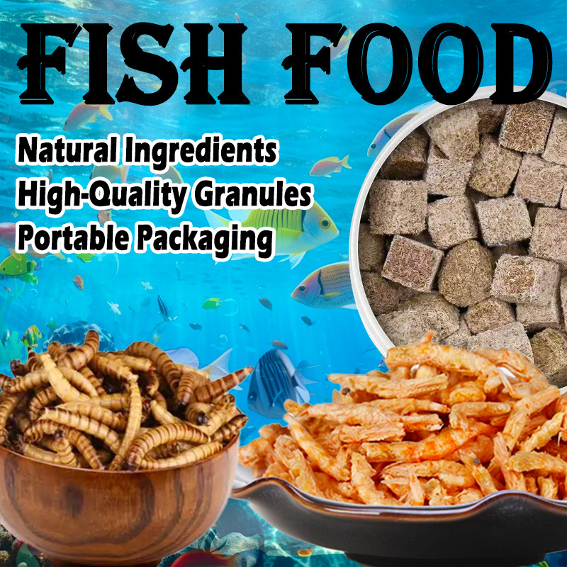 20g Fish Feed Freeze-Dried Brine Shrimp Block Brine Worm Block ...