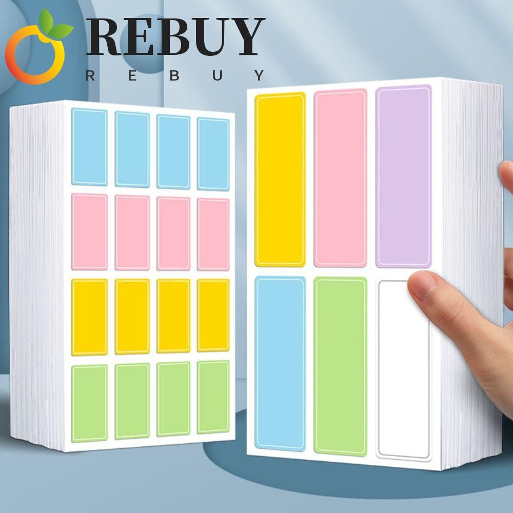 REBUY Name Tag Sticker, Subject Classification Table Desk Stickers Name ...