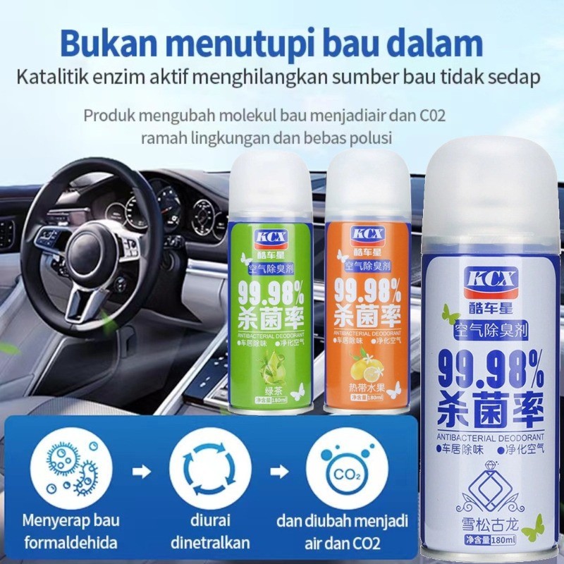 180ml Car Air Freshener Long Lasting Car Deodorizer Spray Removes Smoke ...