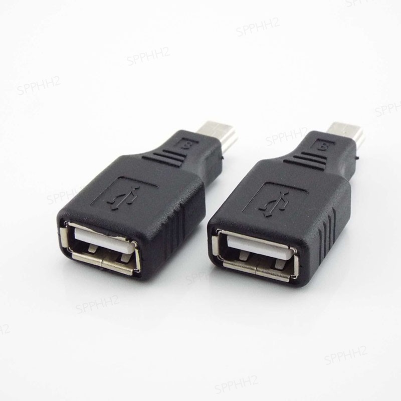 Smart Phone OTG Converter Universal USB 2.0 A To Mini B 5-Pin Female ...