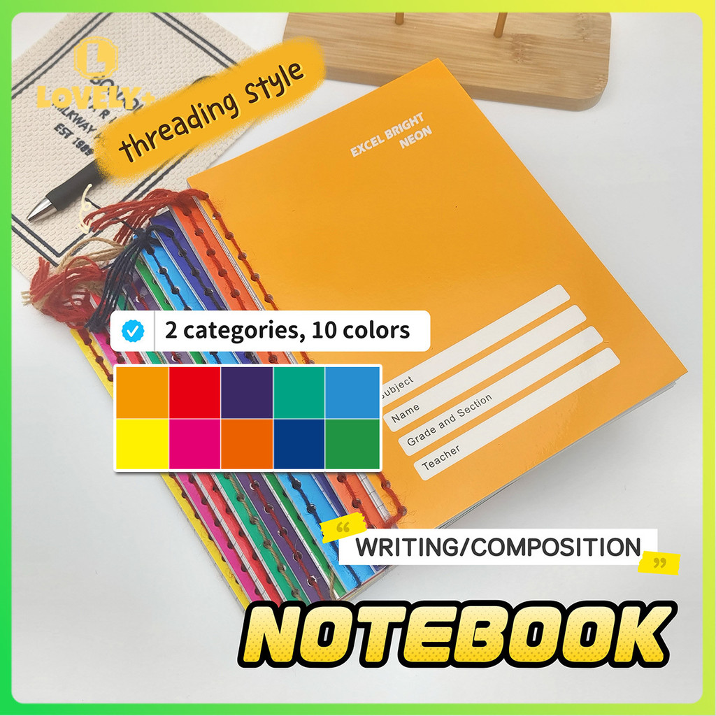 10Pcs/Pack Composition Yarn Notebook 140*200MM A5 Notebook 80 Sheets ...
